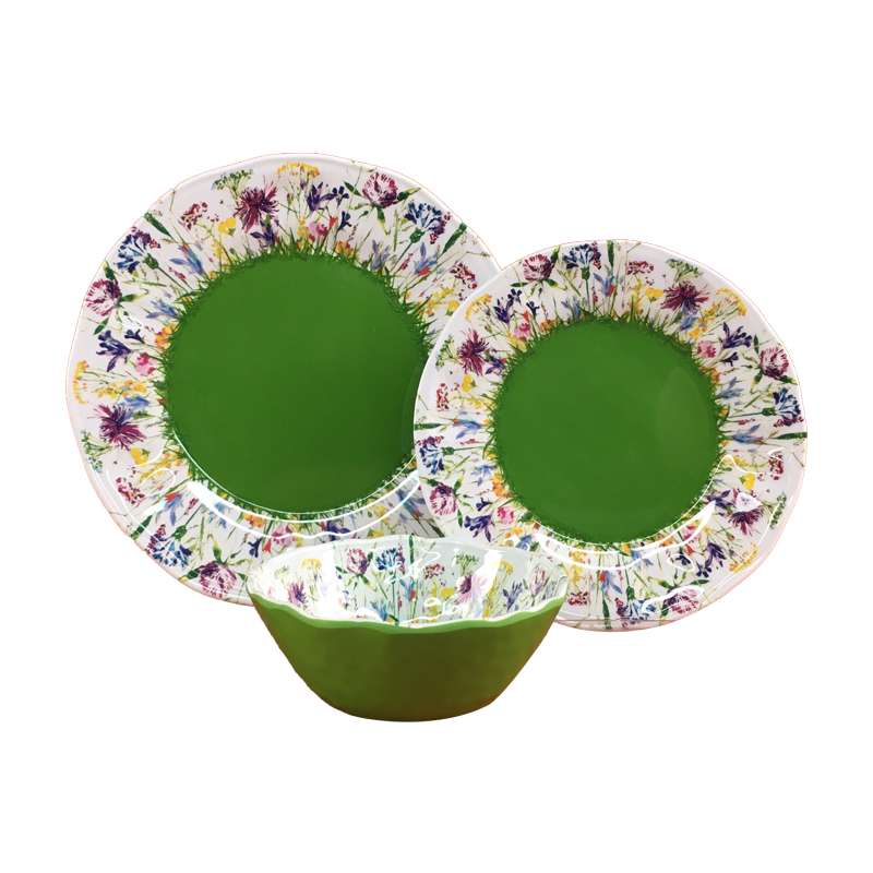 Wholesale Unbreakable Luxury dinner set dinnerware melamine with plate ...