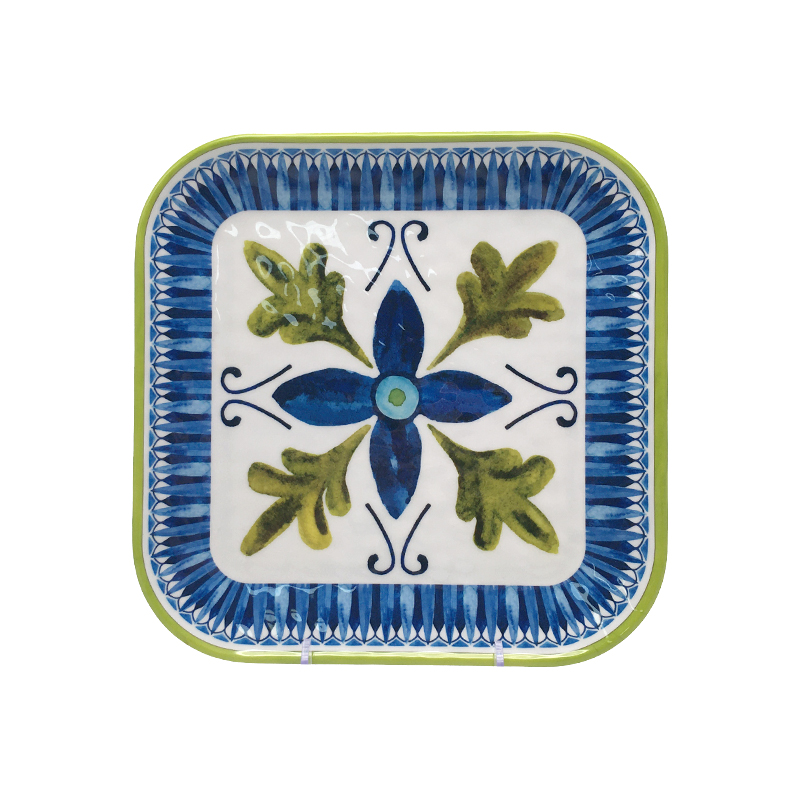 Wholesale Custom Square melamine plate food serving dish dinner plates ...